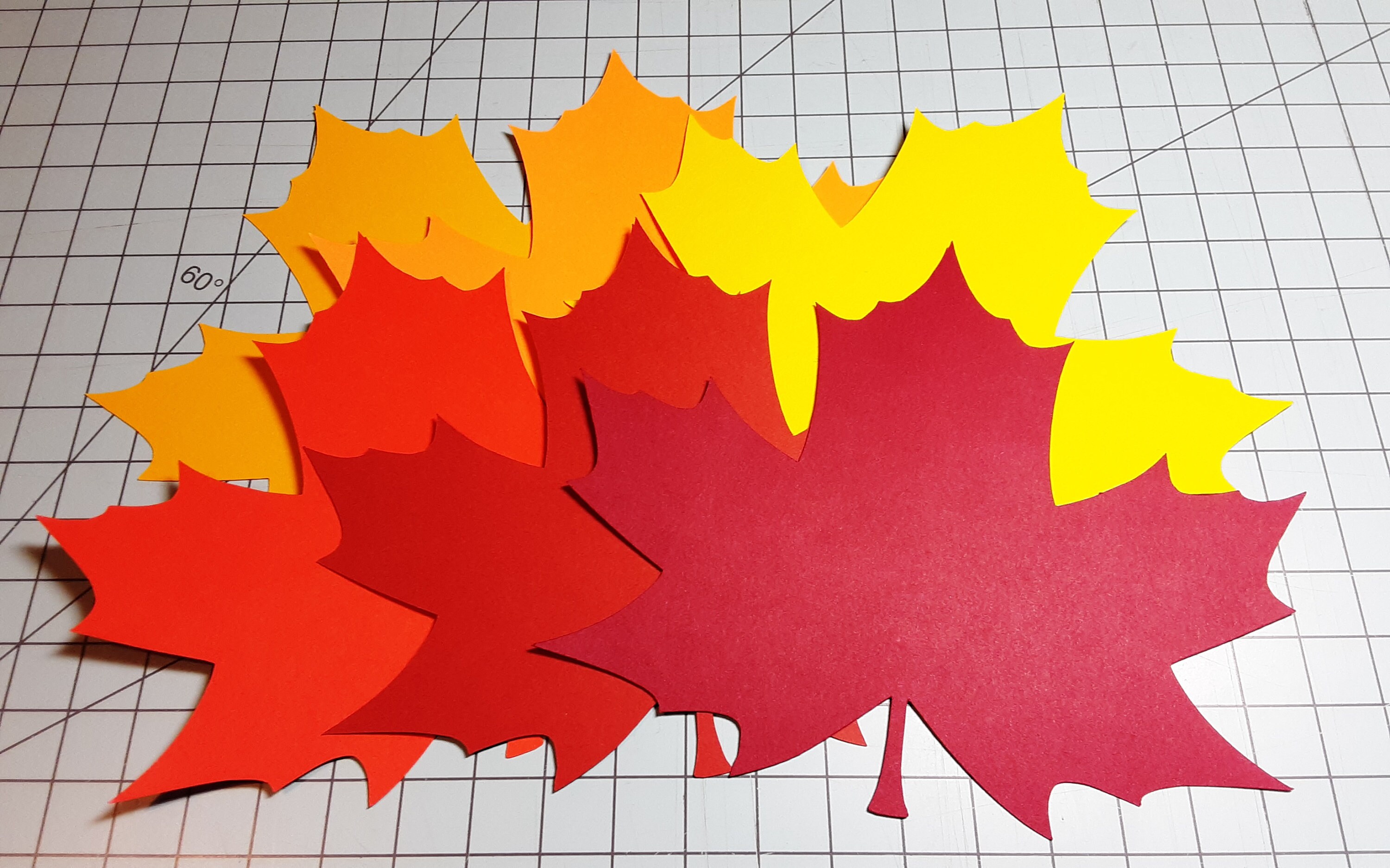 6 - Autumn Maple Leaves -- Cardstock Paper - Etsy