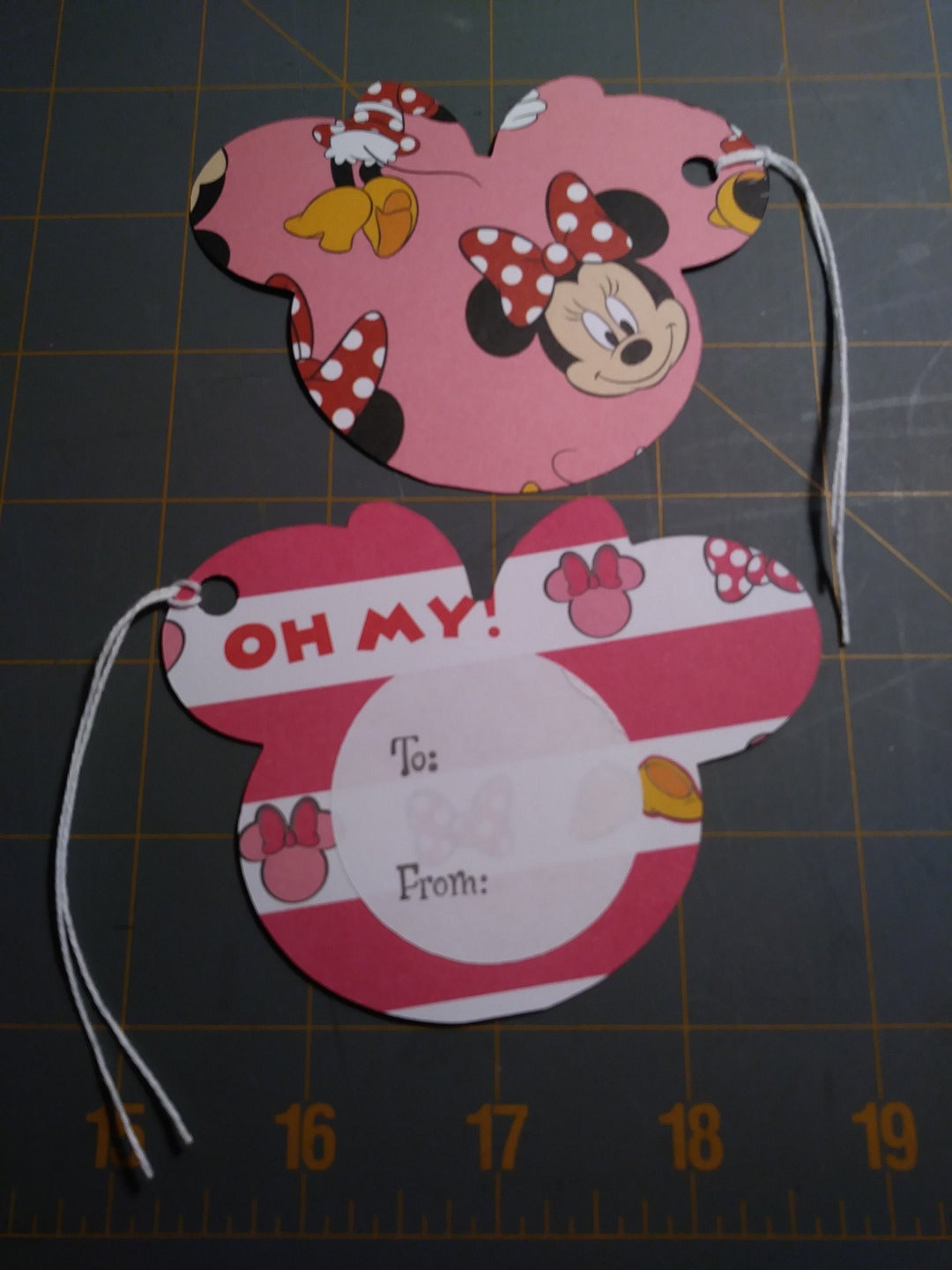 Gift Tags: Minnie Mouse to and From - Etsy