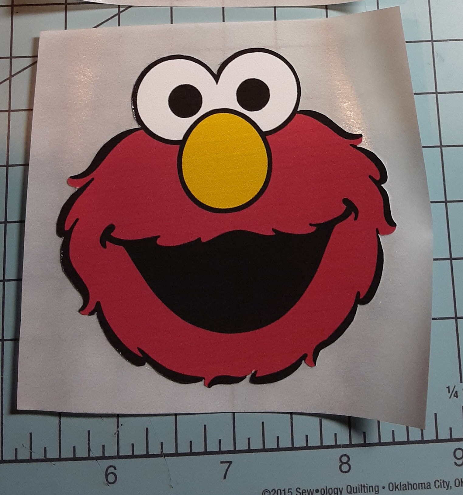 Sesame Street/ Elmo Face Sticker 3 X 3 - Etsy