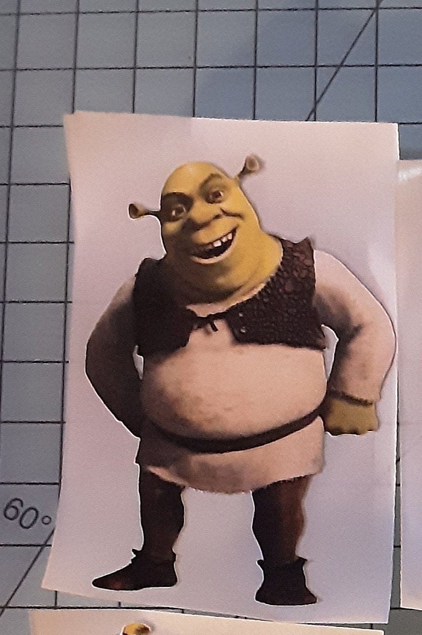 Shrek Sticker -- 3.75" X 2.5" - Etsy