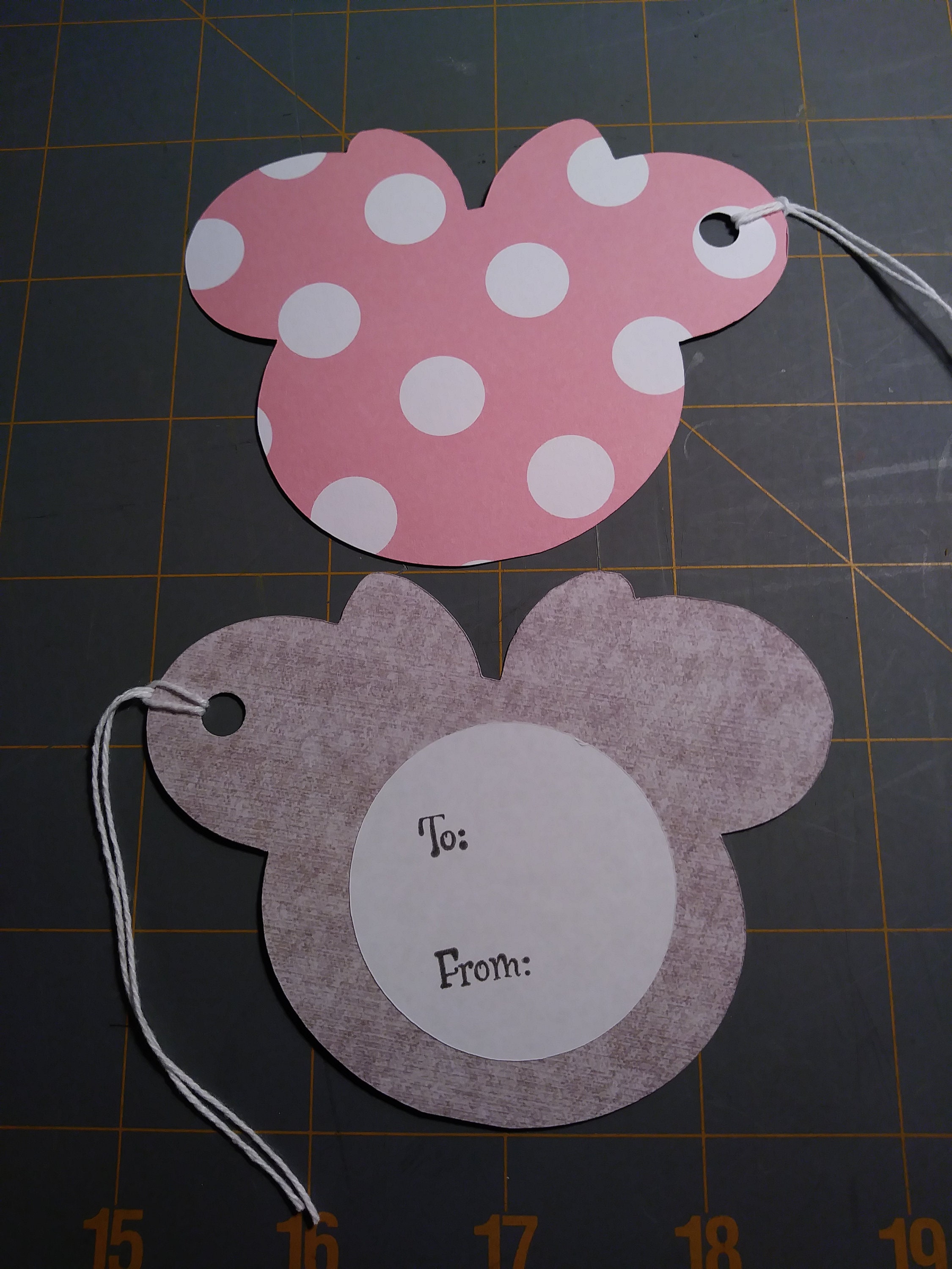 Gift Tags: Minnie Mouse to and From - Etsy