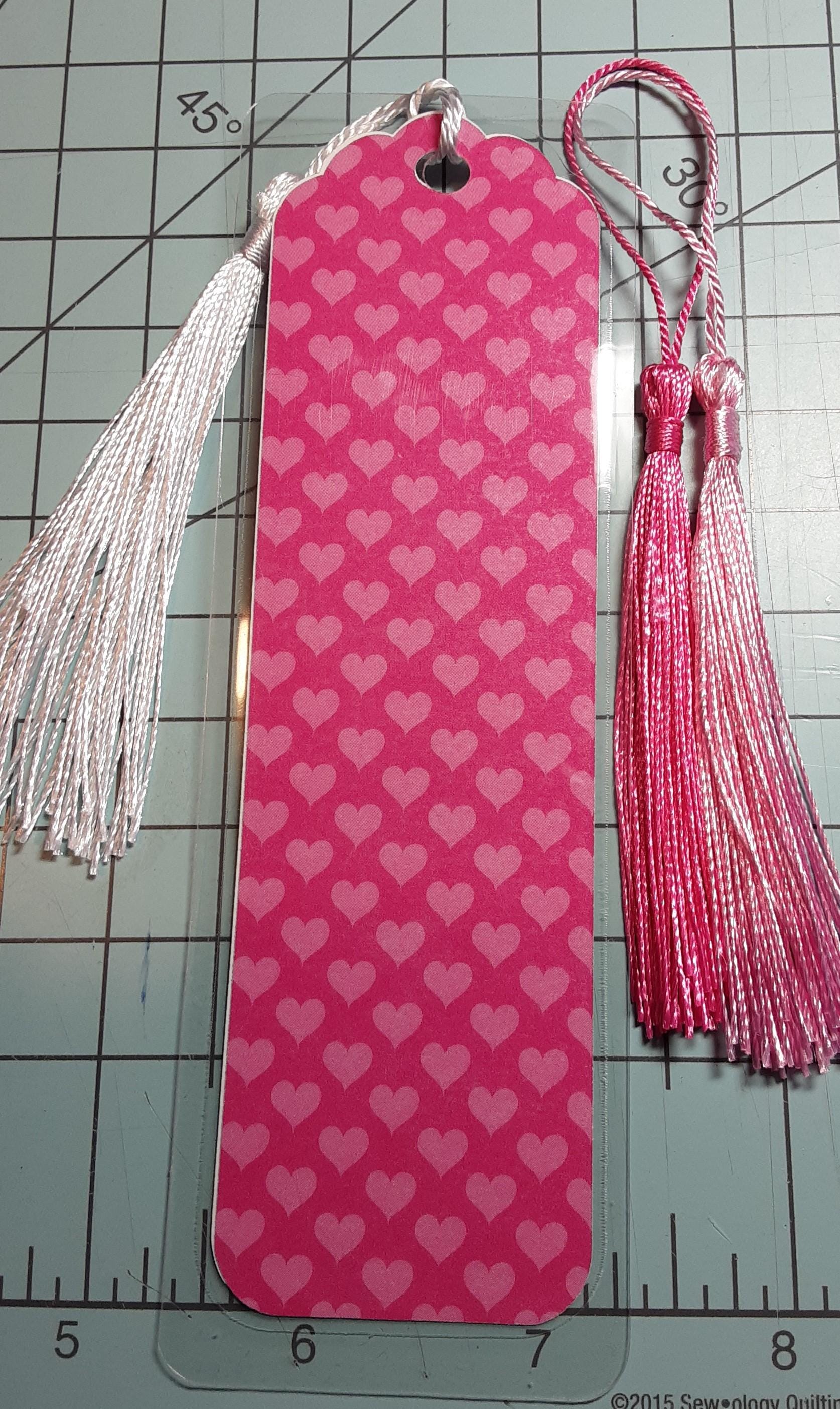 Laminated/ Waterproof Hearts Bookmark - Etsy