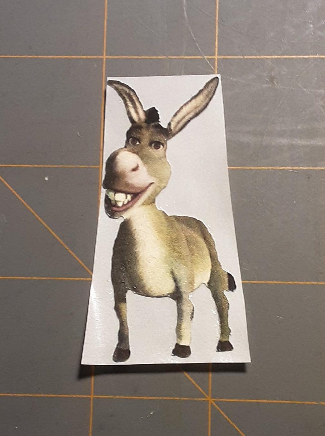 The Movie Shrek -- Donkey Sticker 1.16" X 2.5" - Etsy