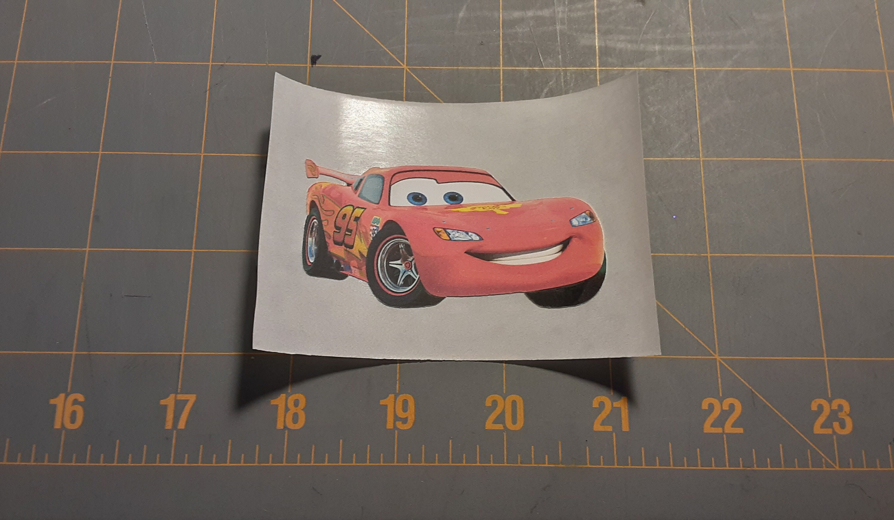 The Movie Cars/lightning Mcqueen Sticker/3" X 1.5" - Etsy