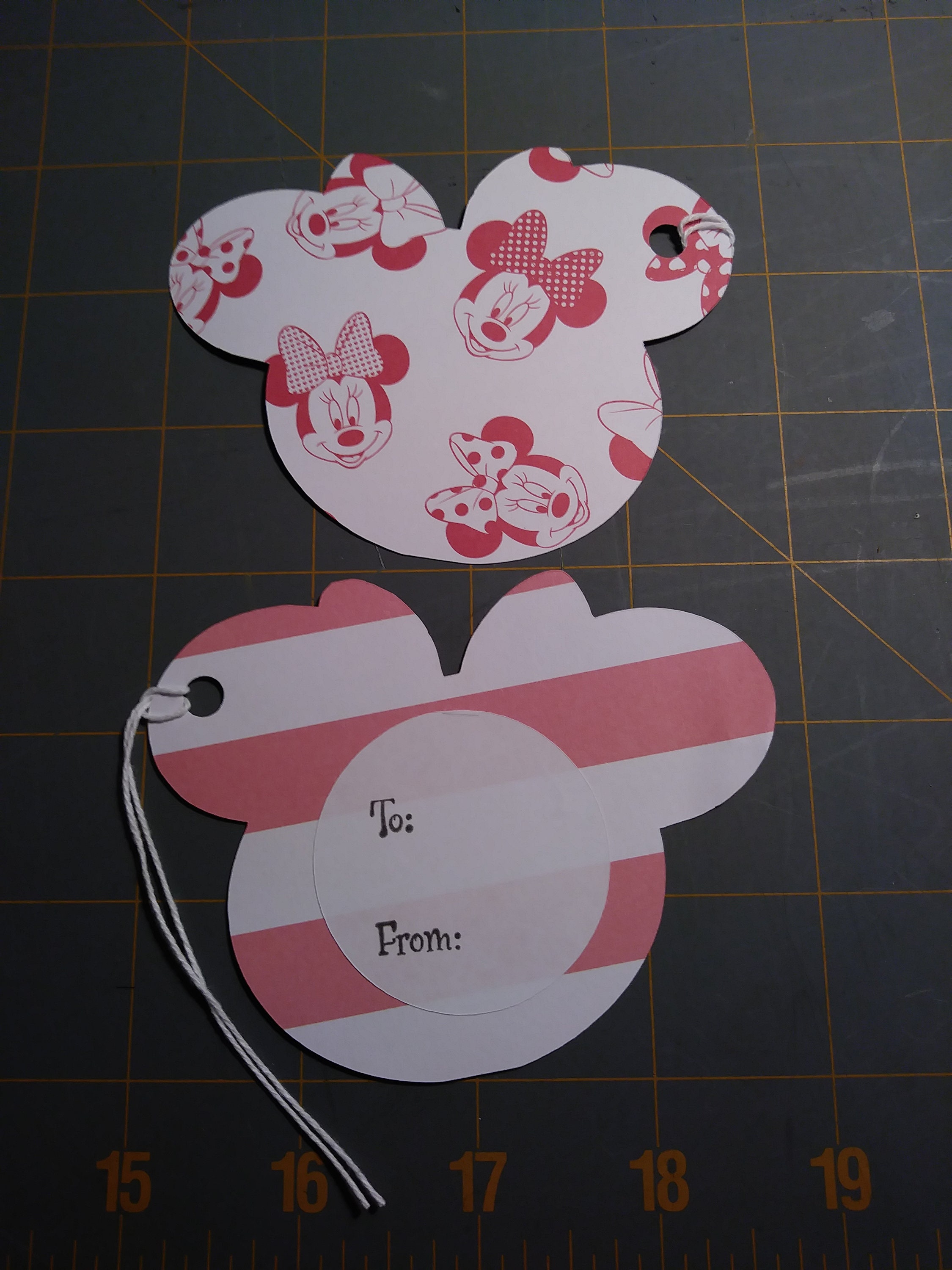 Gift Tags: Minnie Mouse to and From - Etsy