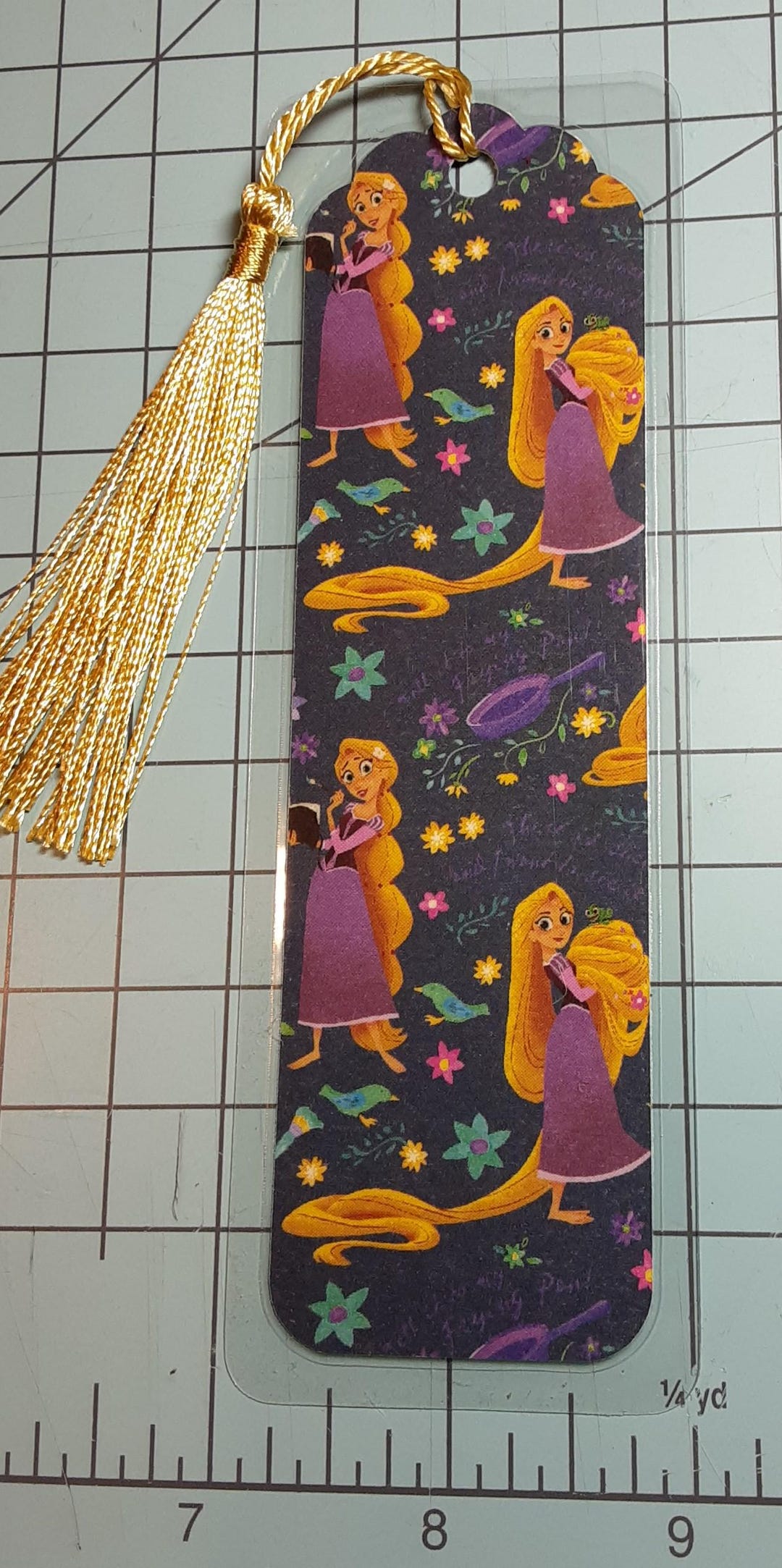 Laminated / Waterproof Rapunzel / Tangled Bookmark - Etsy