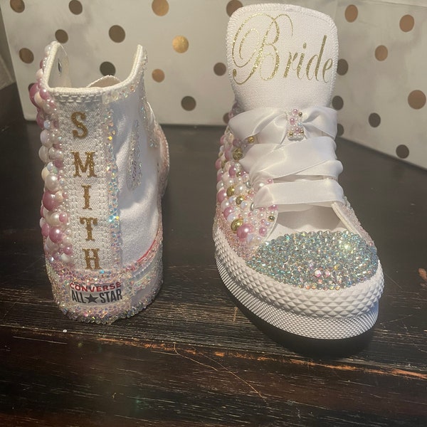 Bling Wedding Converse - Etsy