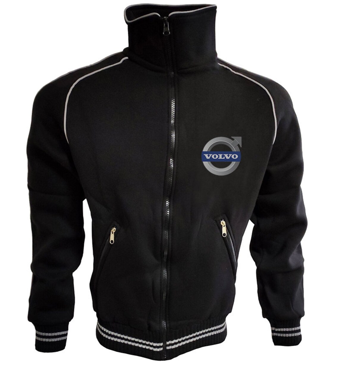 Volvo Embroidered Zipped Sweatshirt Jacket Giacca Jacke Veste Chaqueta ...