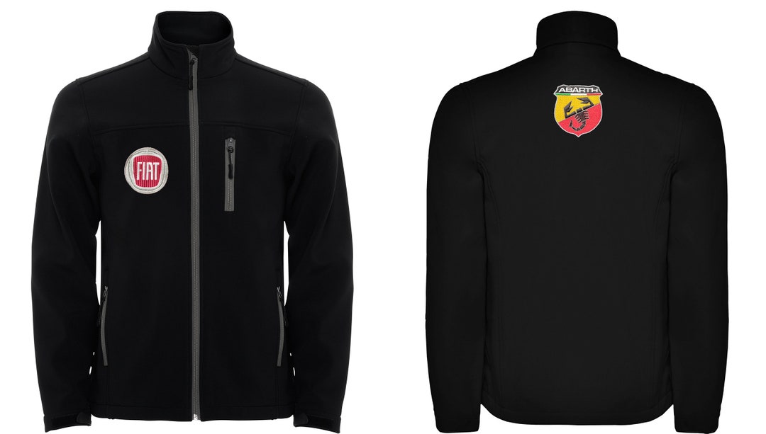 Fiat Abarth 500 Scorpion Embroidered Softshell Jacket Giacca Jacke ...