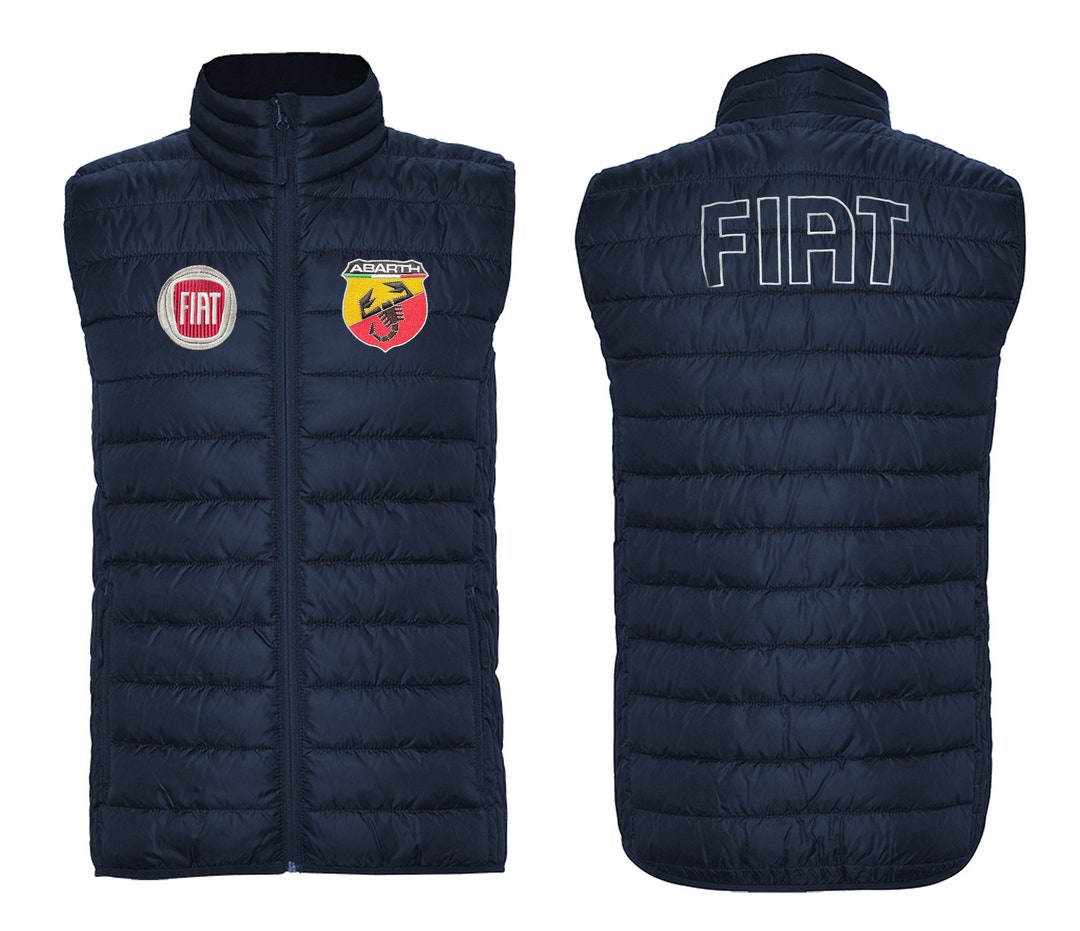 Fiat Abarth 500 Embroidered Gilet Vest Chaleco Giacca Jacke Veste ...