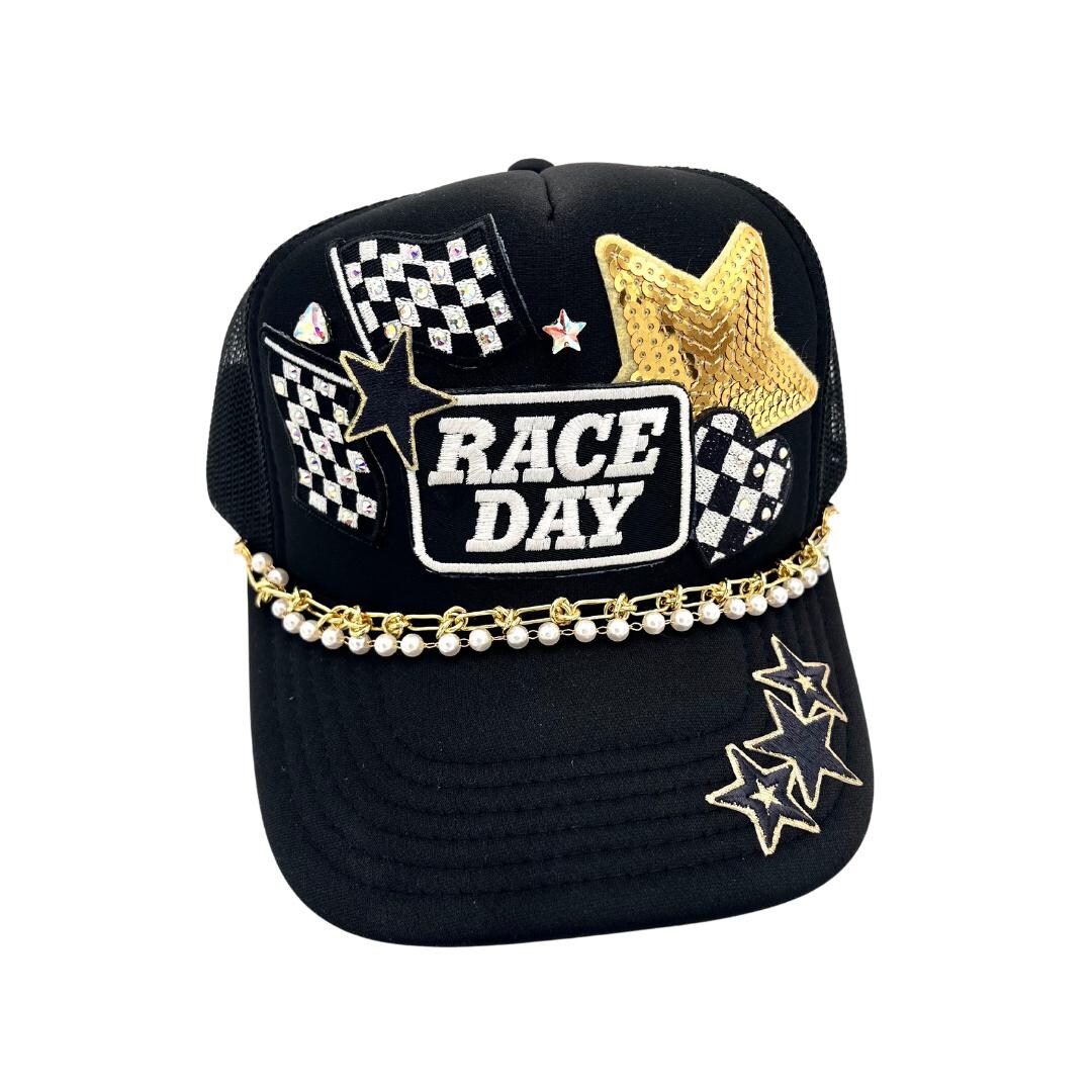 Race Day Trucker Multi Patch Trucker - Etsy