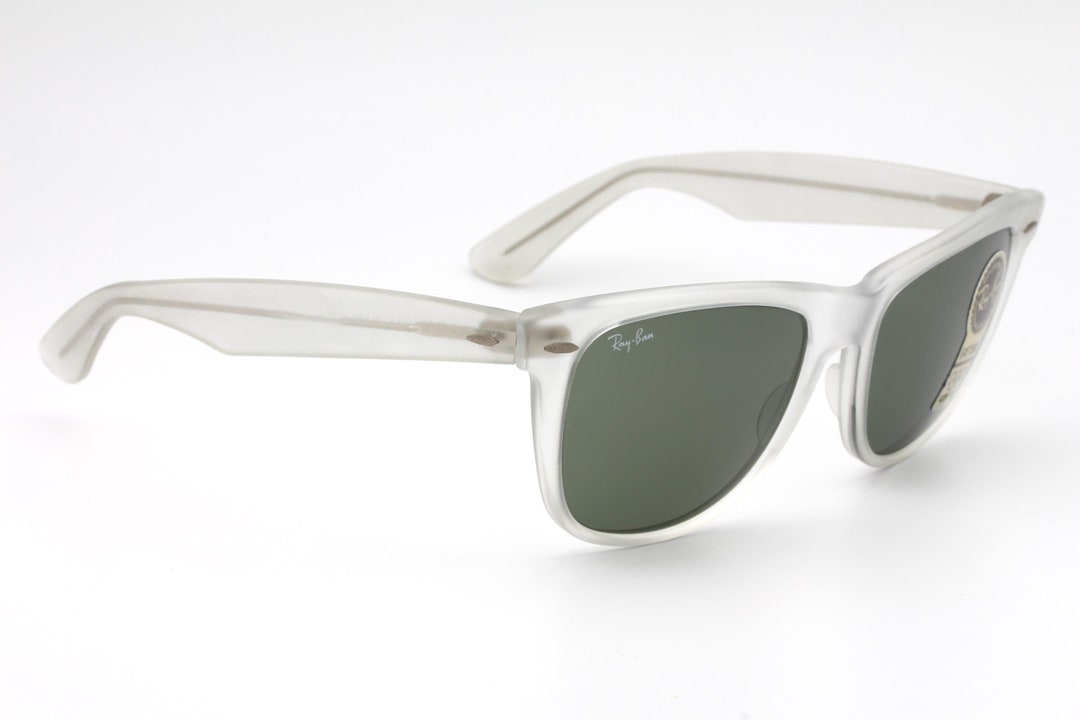 Ray Ban B&L Wayfarer Vintage Translucent Sunglasses Made in USA 80's ...