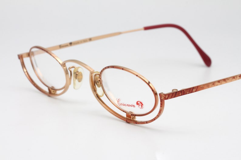 Casanova LC-35 Vintage Eyeglasses 24 Kt Gold Plated Made in Italy 90's ...