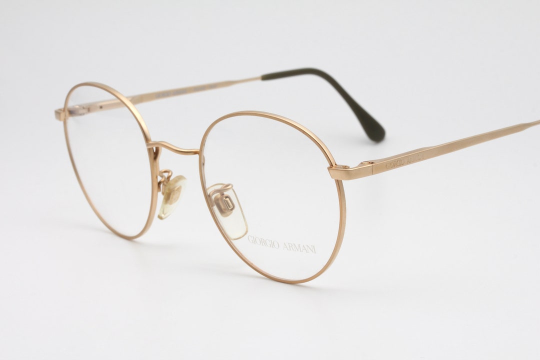 Giorgio Armani 201 703 Vintage Eyeglasses Made in Italy 80's New Old ...
