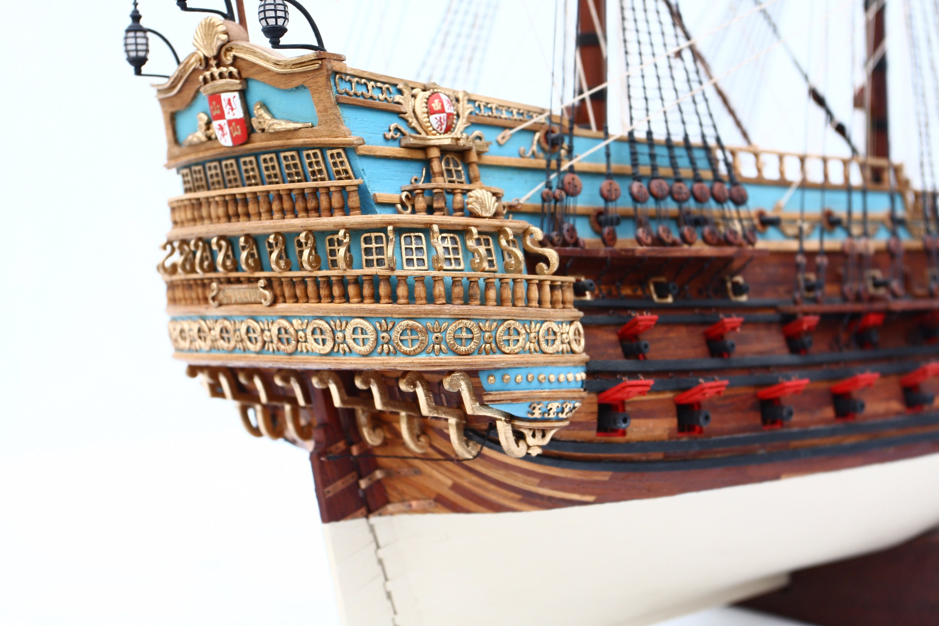 Ship Model San Felipe warship - Etsy