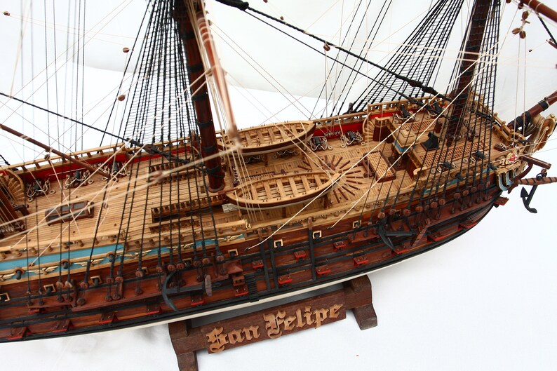 Ship Model San Felipe warship - Etsy