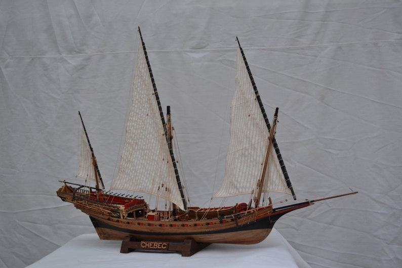 Ship Model French Xebec - Etsy