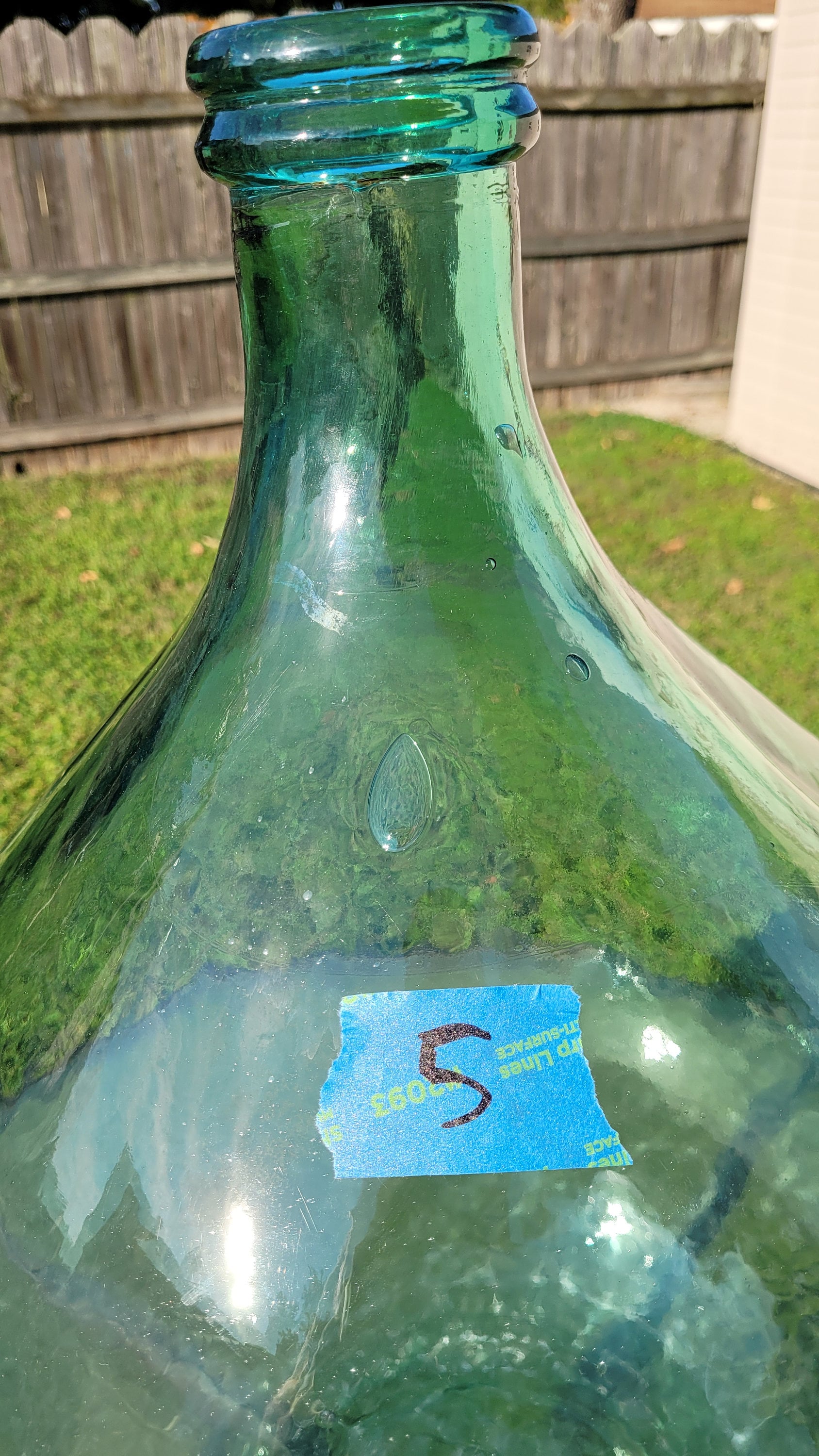 54 Liter Huge Vintage Italian Demijohn Italian Wine Bottle Winemaking ...
