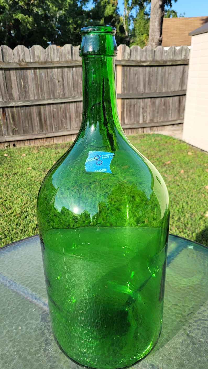 Large Vintage Antique Italian Wine Bottle From Naples, Italy Huge Wine ...