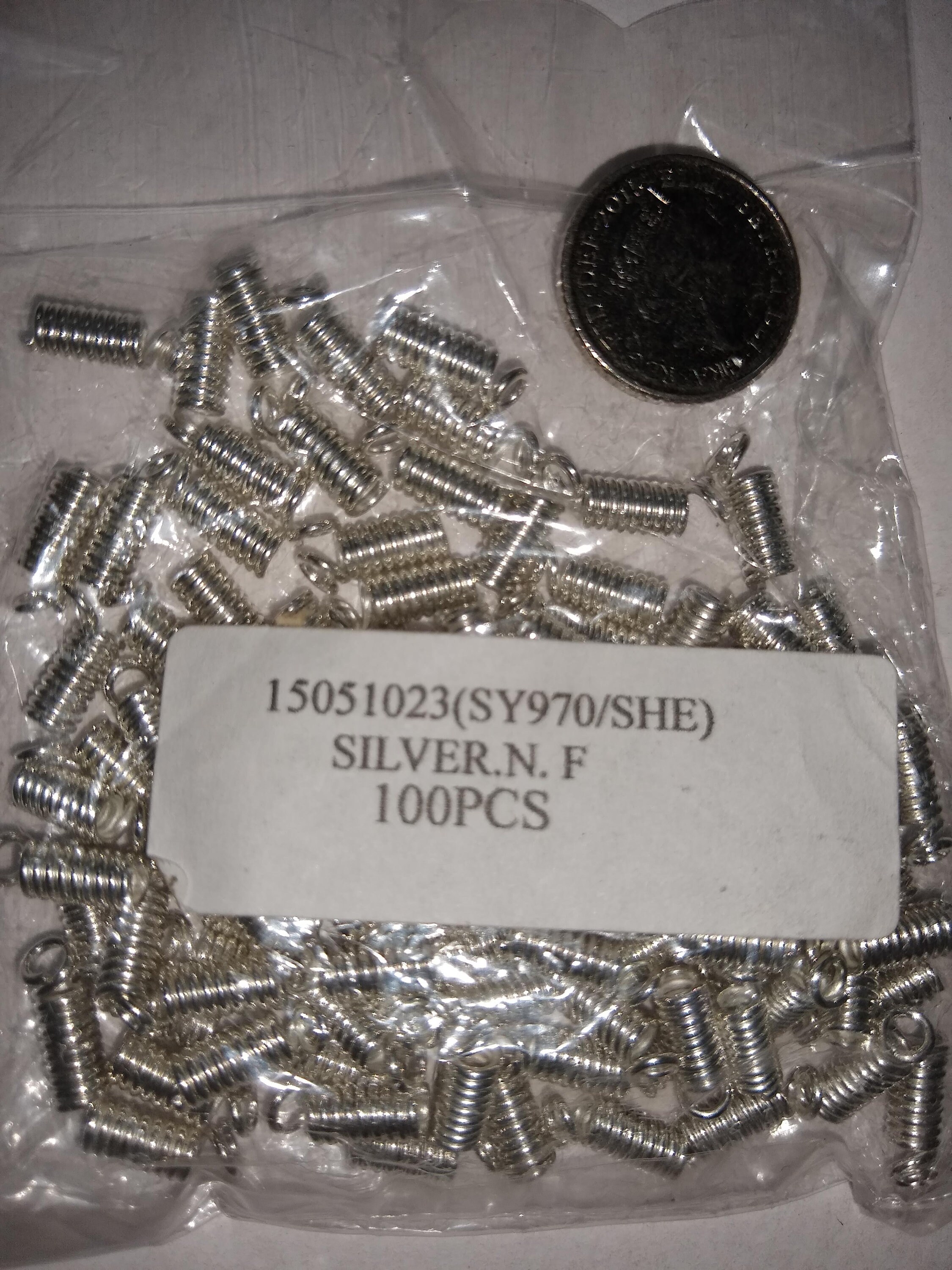 Necklace Coils Silver Plated x 10 | Etsy