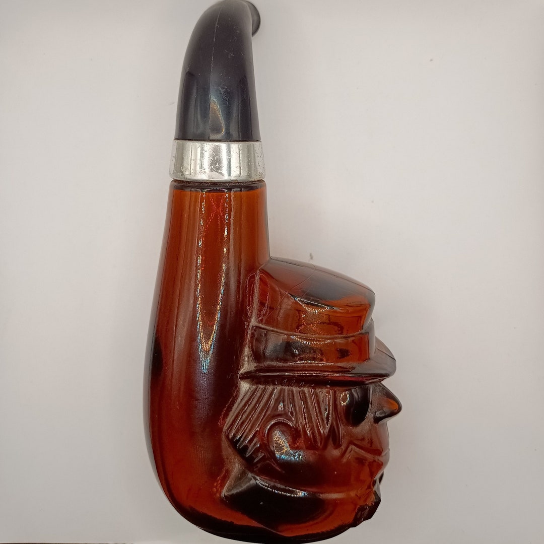 Vintage Avon Pipe Dream Leprechaun Face Blue Blazer Aftershave Bottle ...