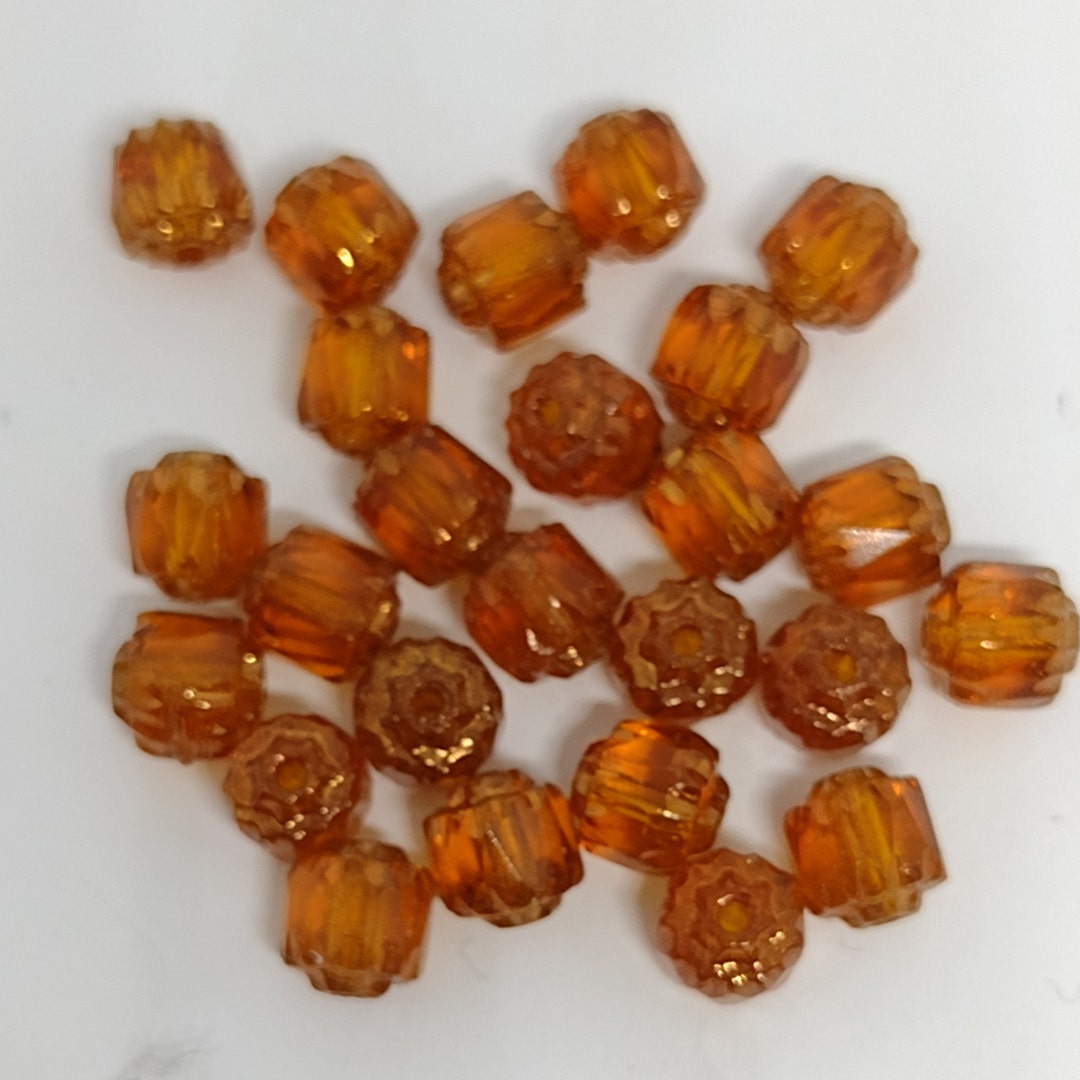 Bohemian Crystal Glass End Caps 6mm X 20 Beads - Etsy