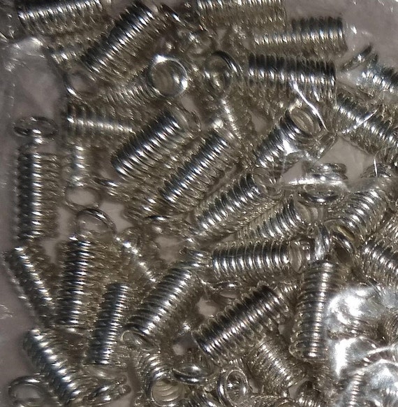 Necklace Coils Silver Plated x 10 | Etsy