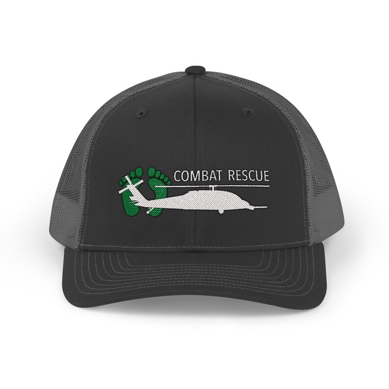Combat Rescue HH-60 Embroidered Snapback Trucker Cap | Helicopter Hat | Military Hat | Aircraft ...
