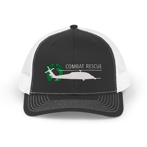 Combat Rescue HH-60 Embroidered Snapback Trucker Cap | Helicopter Hat ...