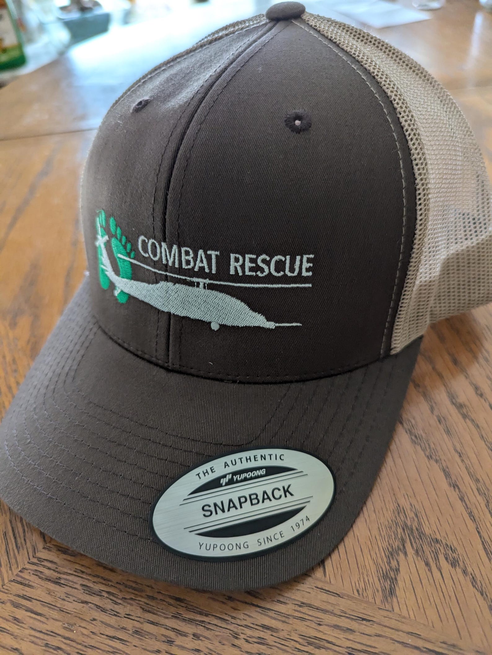 Combat Rescue HH-60 Embroidered Snapback Trucker Cap | Helicopter Hat ...