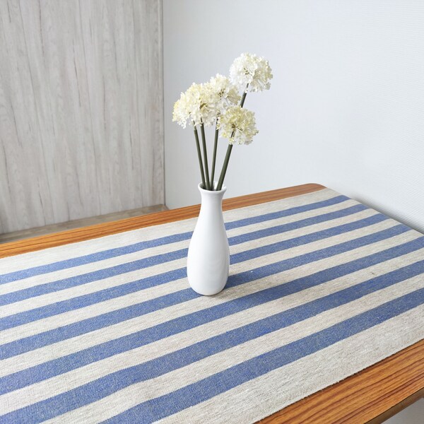 Striped Table Runner - Etsy