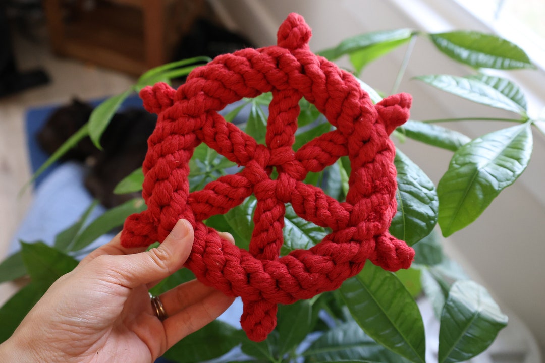 Handmade Wheel Dog Rope Toys, Tug of War Toys, Tug Toys for Small and ...