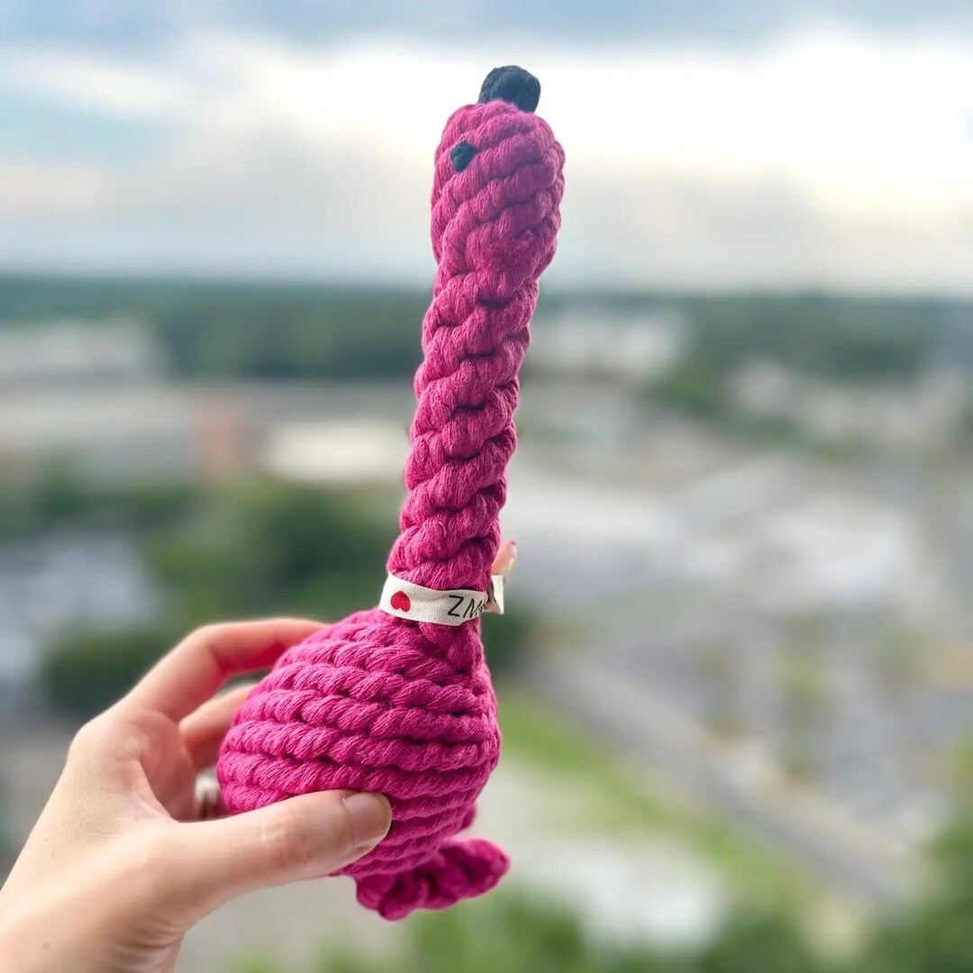 Flamingo Rope Dog Toy， Toys for Small and Meddle Dogs，eco-friendly Toys ...