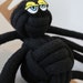 Black Spider Dog Rope Toy, Handmade Sustainable Dog Rope Toys, Toys for ...