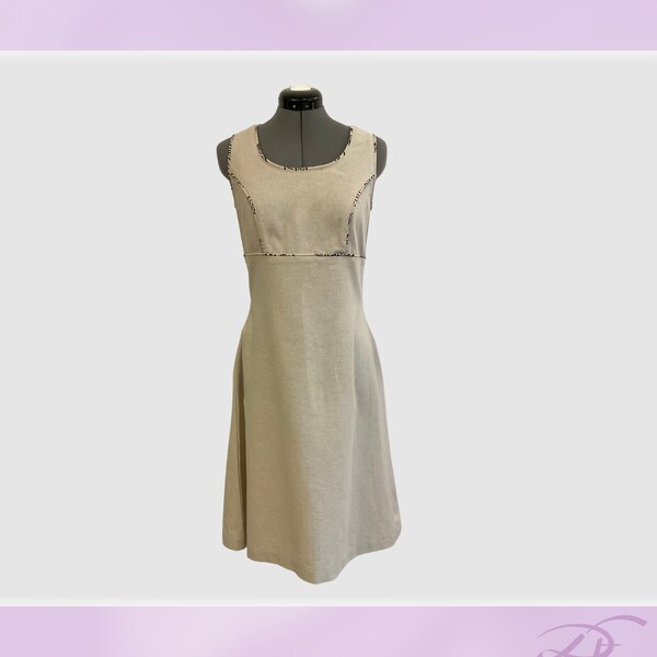 Natural Linen Dress - Etsy