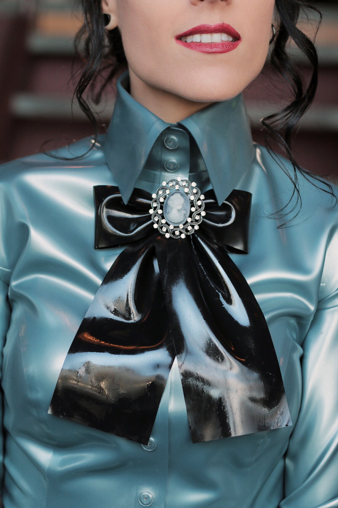 Latex, Rubber, Fashion, Bow, Cameo, Handmade, Sebastian Cauchos, Haute ...