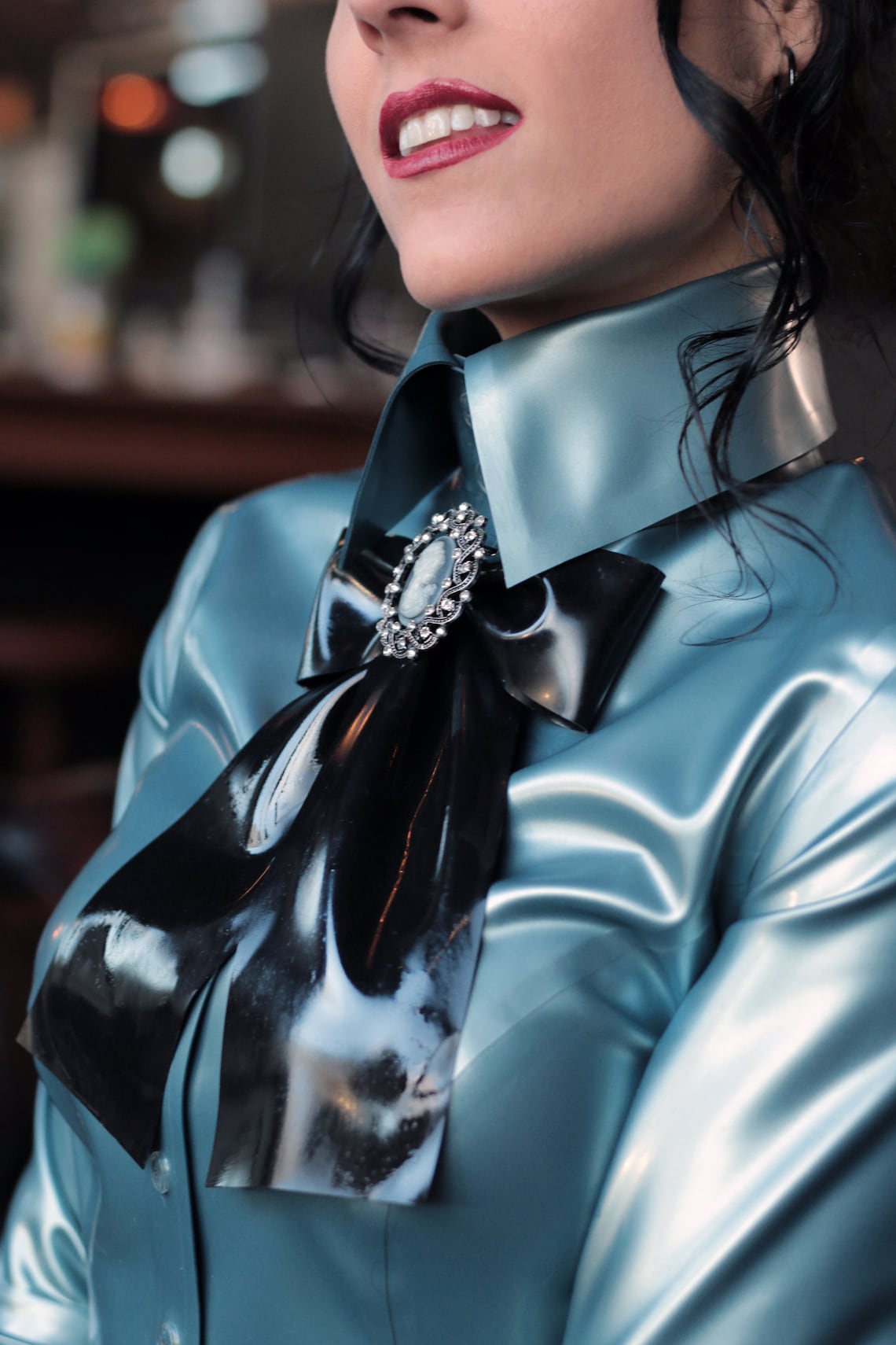 Latex, Rubber, Fashion, Bow, Cameo, Handmade, Sebastian Cauchos, Haute ...