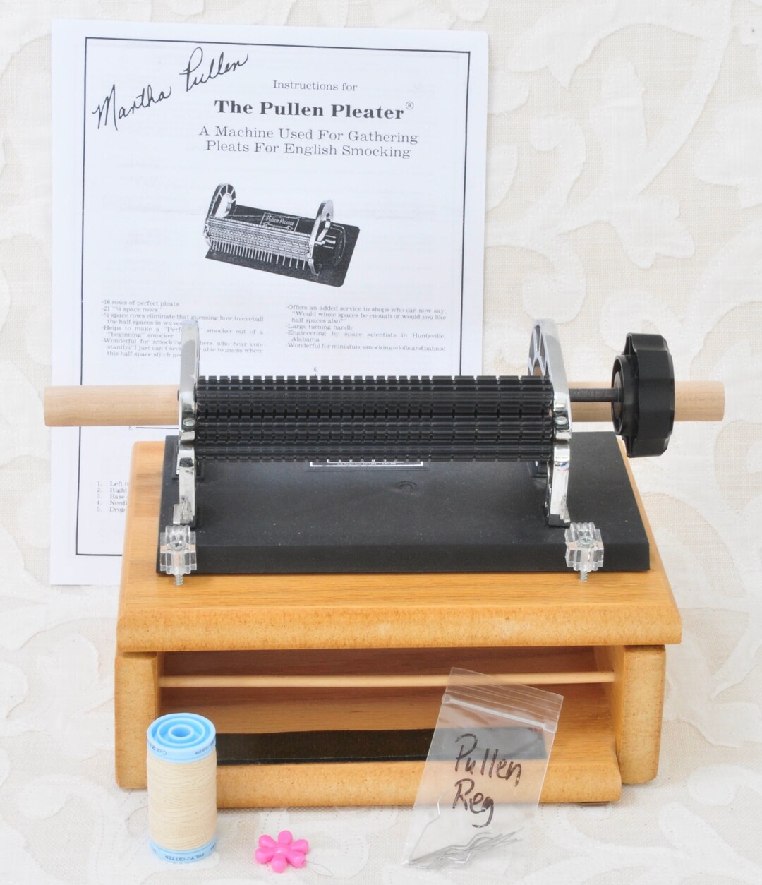 Smocking Pleater Machine Martha Pullen With Wooden Spool Box - Etsy