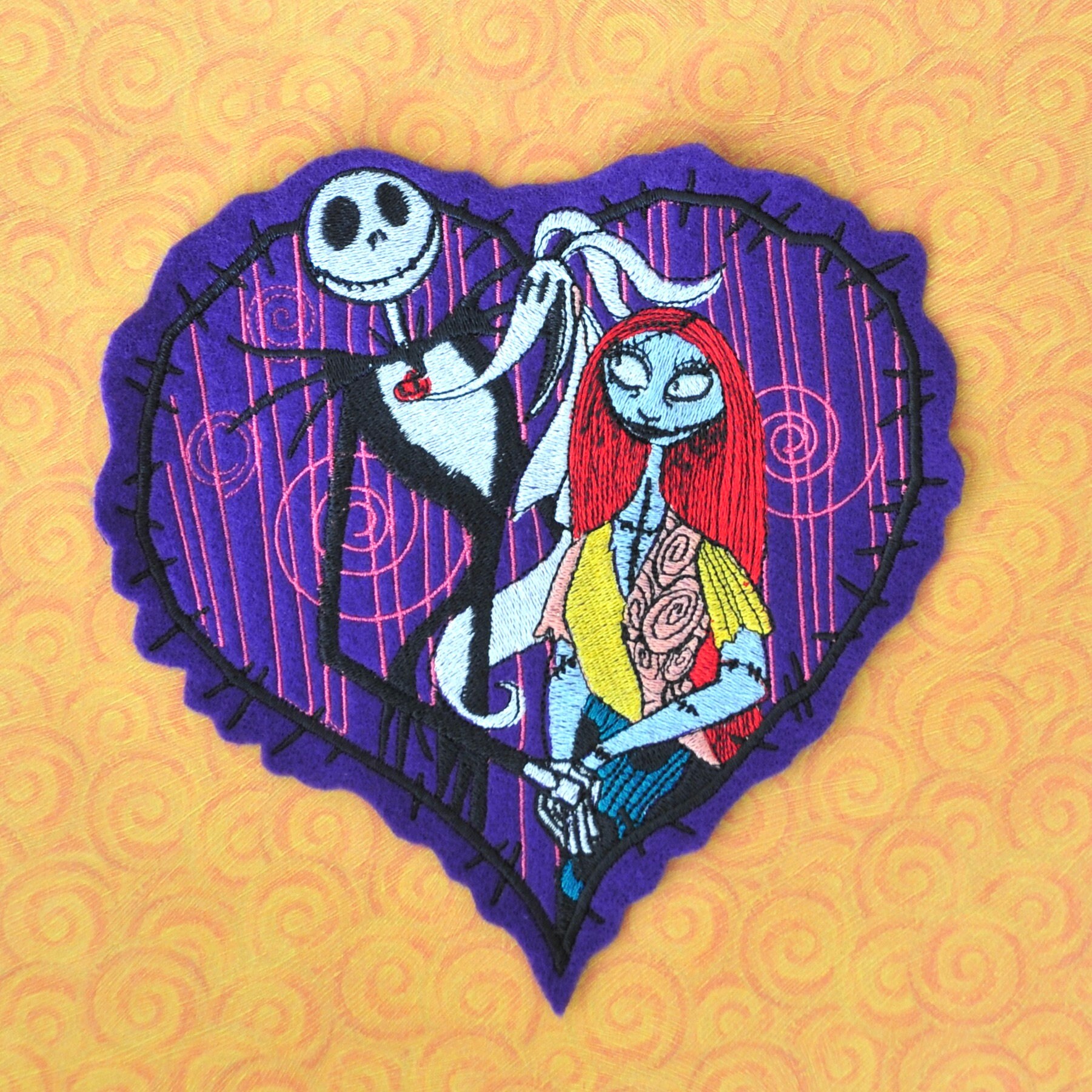 Jack & Sally Skellington Iron on or Sew on Clothing Patch 6 X - Etsy