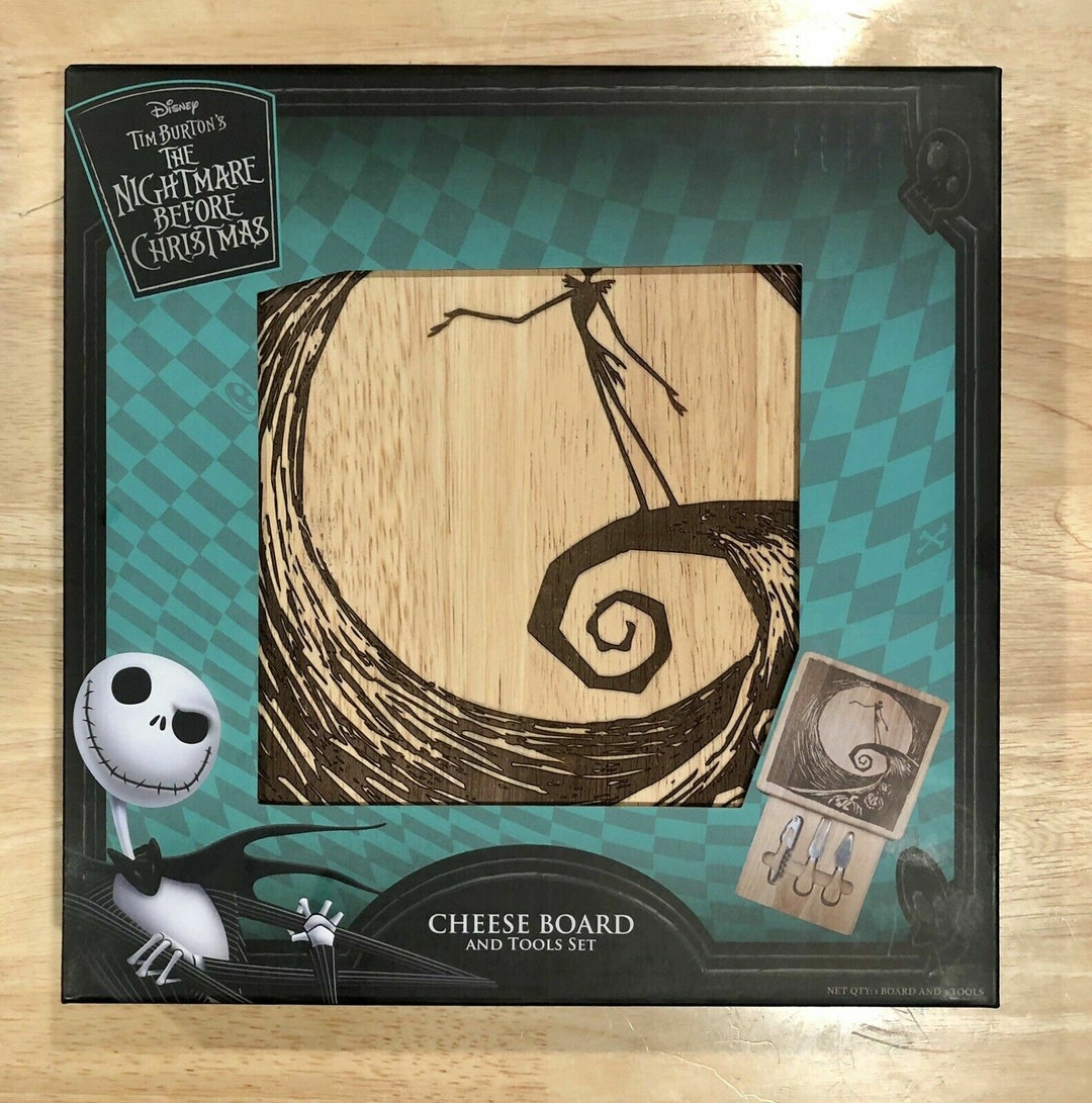 Nightmare Before Christmas Cheese Board Charcuterie Tool Set / Never ...