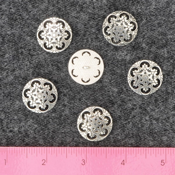 Silver Tone Buttons - Etsy