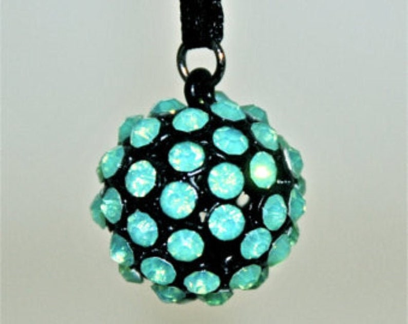 Large Milky Aqua Rhinestone Sphere Ball Jewelry Making - Etsy