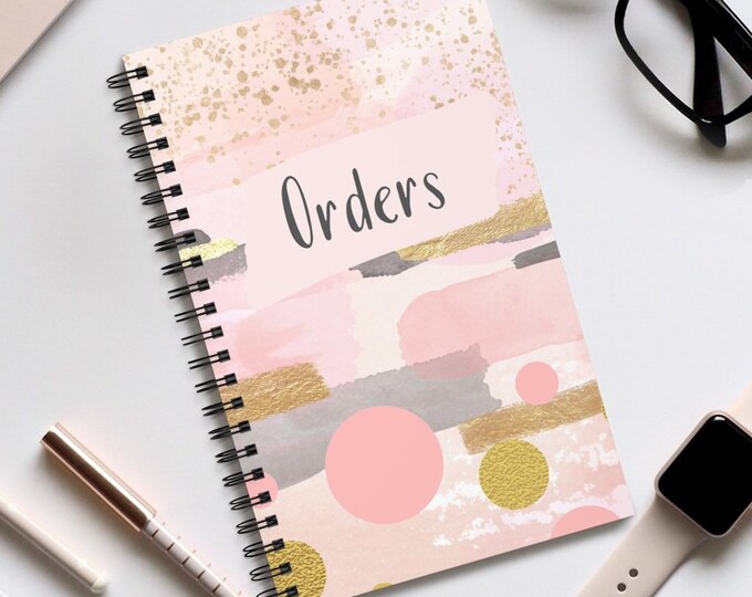 Limited Edition Order Book - Pink Order Book - Pink and Gold Order Book ...