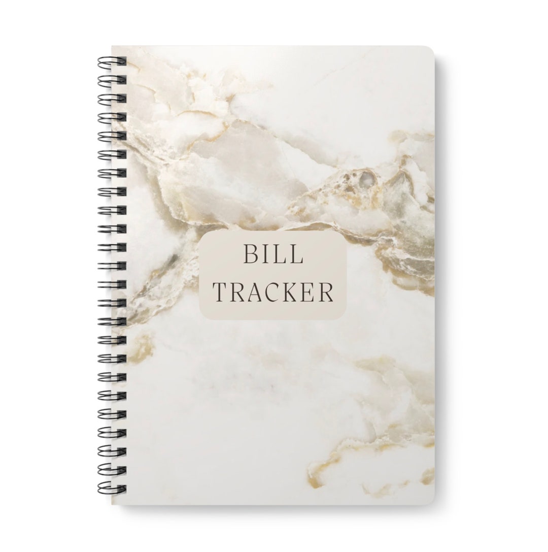 Marble Bills and Savings Tracker - Etsy