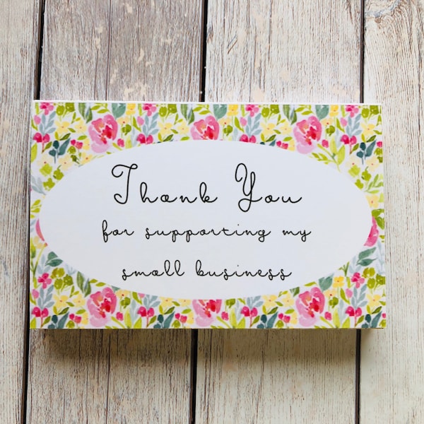 Small Business Note Cards - Etsy