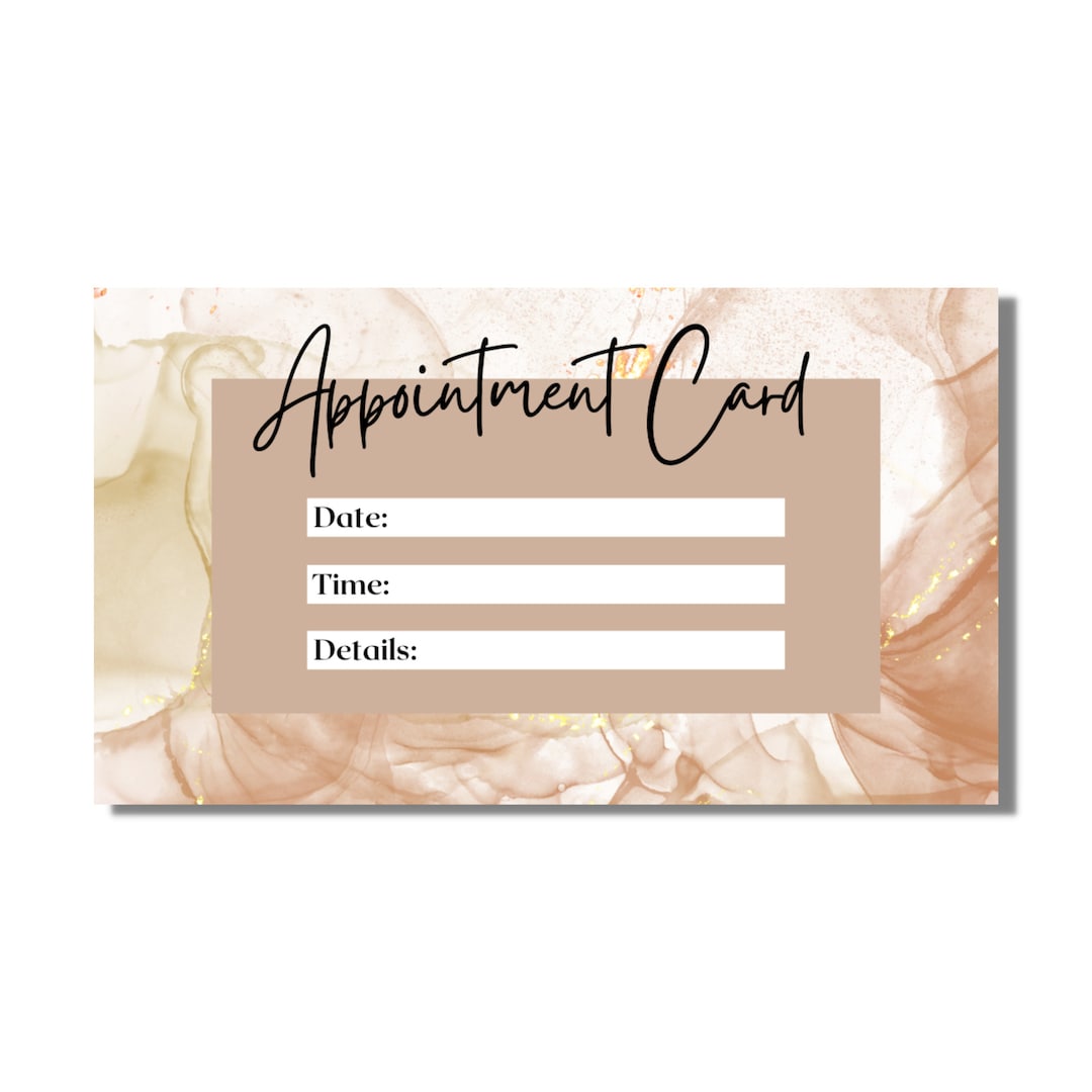 Appointment Card Business Appointment Cards Business Cards - Etsy