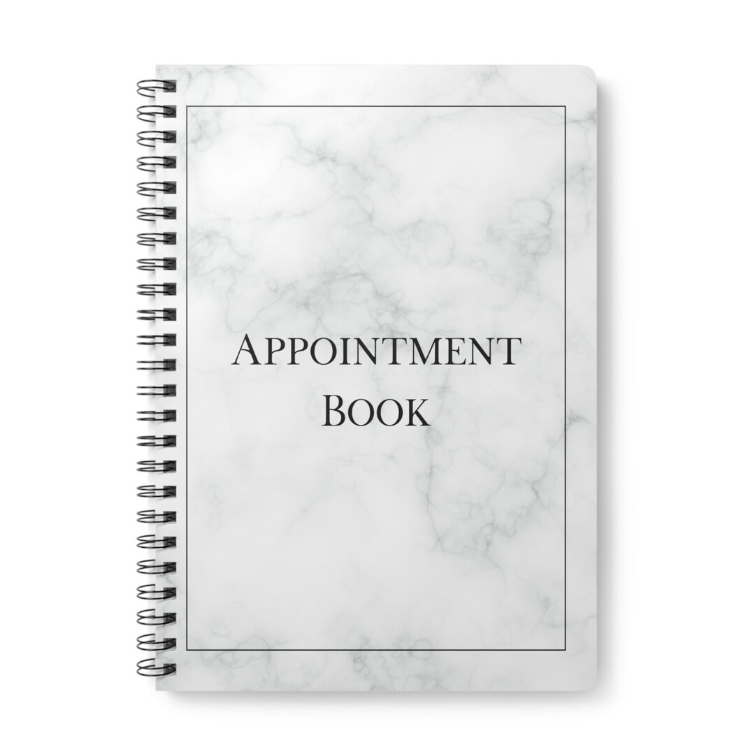A4 Marble Appointment Book 30 Minute Intervals - Etsy