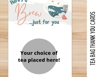 Tea Bag Thank You - Etsy