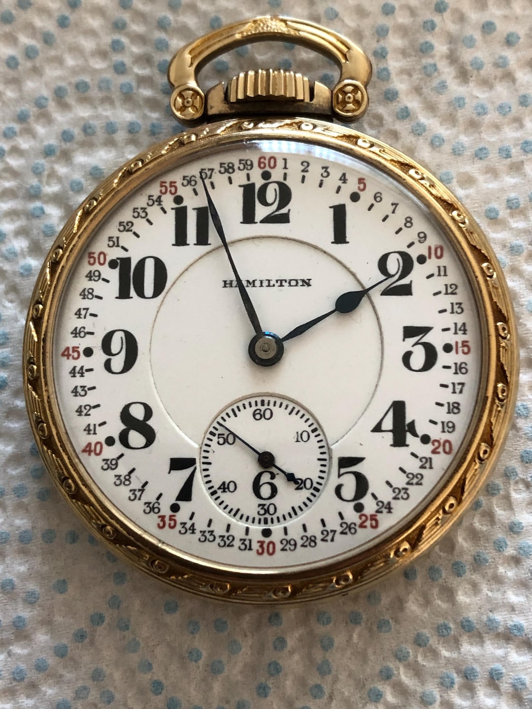 Vintage HAMILTON Railroad 10k Gold Filled Pocket Watch - Etsy