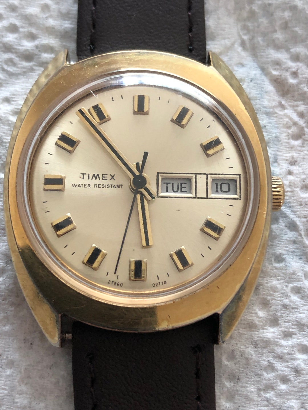 Gents Vintage TIMEX Hand Wind Wrist Watch Day Date Window - Etsy